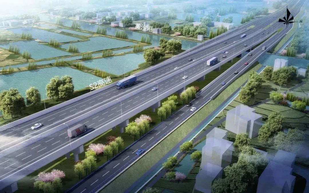 S2公路新元南路立交有新进展！未来新片区交通更便捷